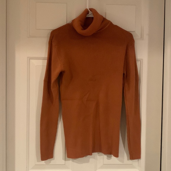 Coofandy | Sweaters | Womens Coofandy Rust Turtleneck Sweater Size Lg ...